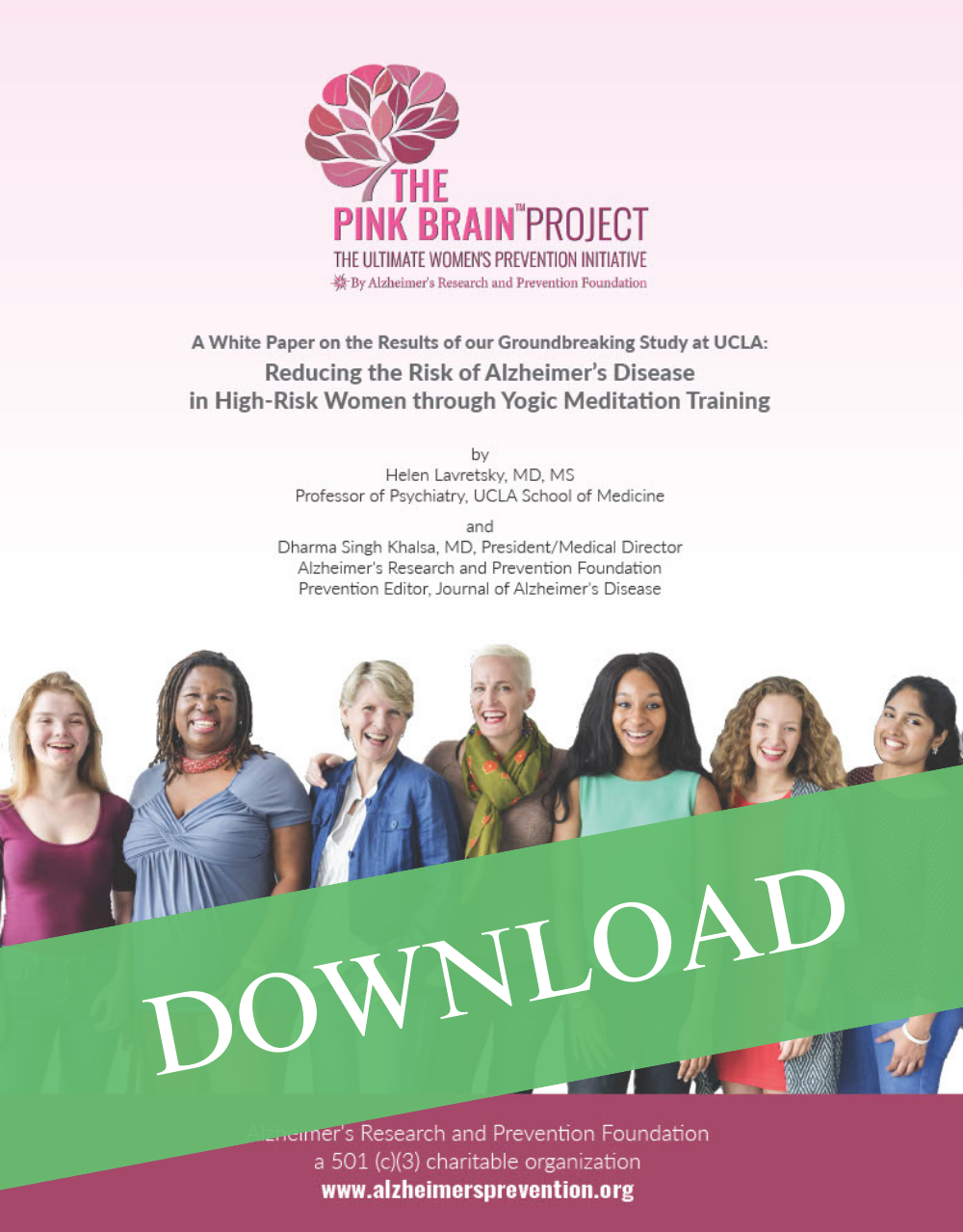 The Pink Brain Project White Paper-DOWNLOADABLE — Alzheimer's Research ...
