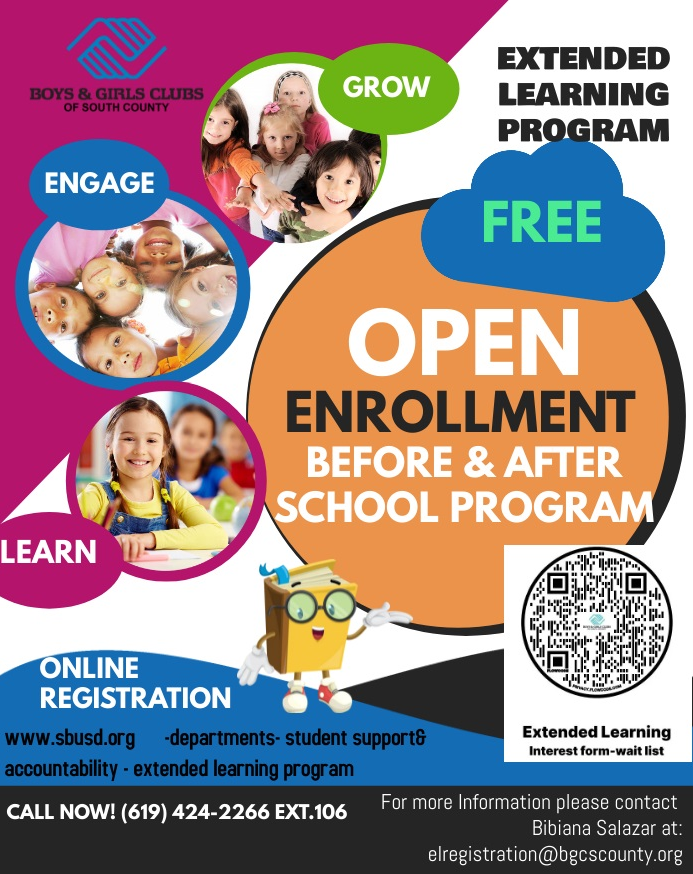 Extended Learning Program (SBUSD Schools) — Boys and Girls Club Of South County