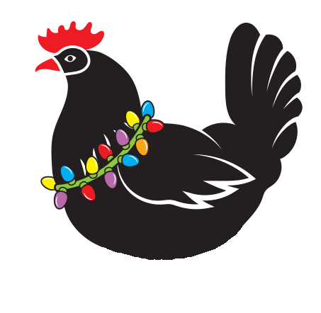 Christmas Chicken Clip Art