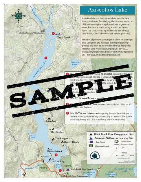 Downloadable Map: Lake Aziscohos — NFCT