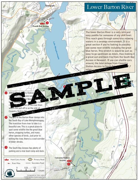 Downloadable Map: Lower Barton River — NFCT