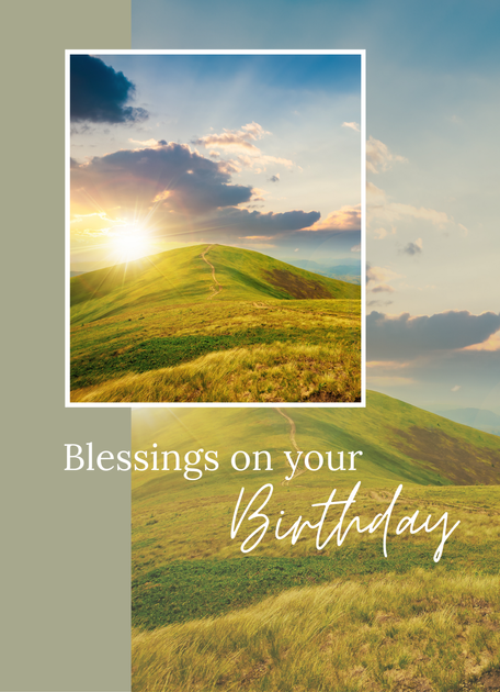 Birthday Enrollment Card - Scenic