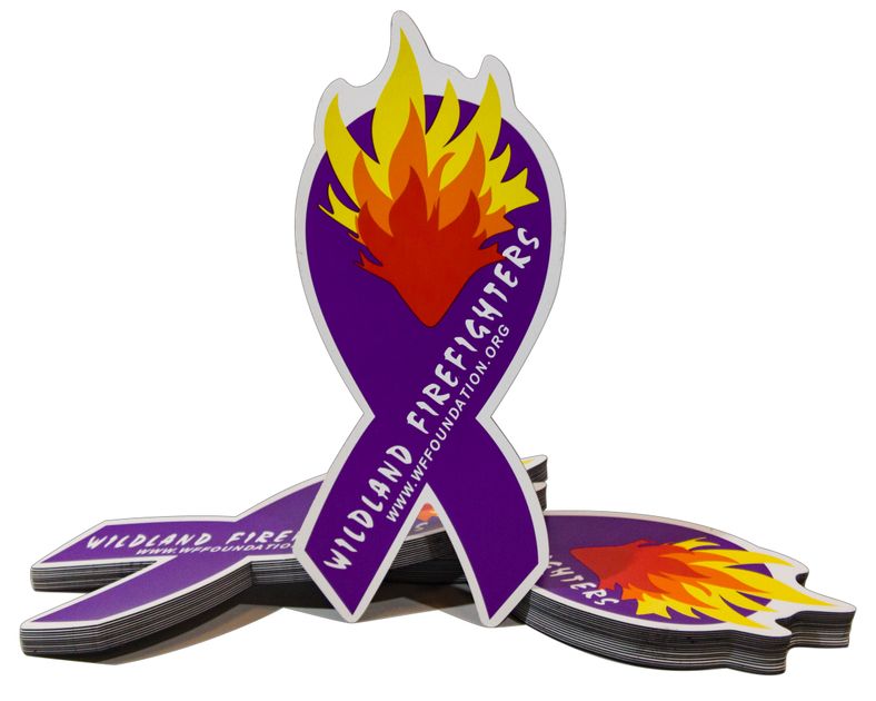 Purple Ribbon Magnet — Wildland Firefighter Foundation