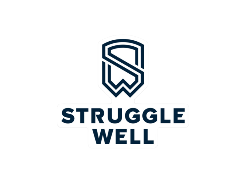 Struggle Well Sticker — Boulder Crest Foundation