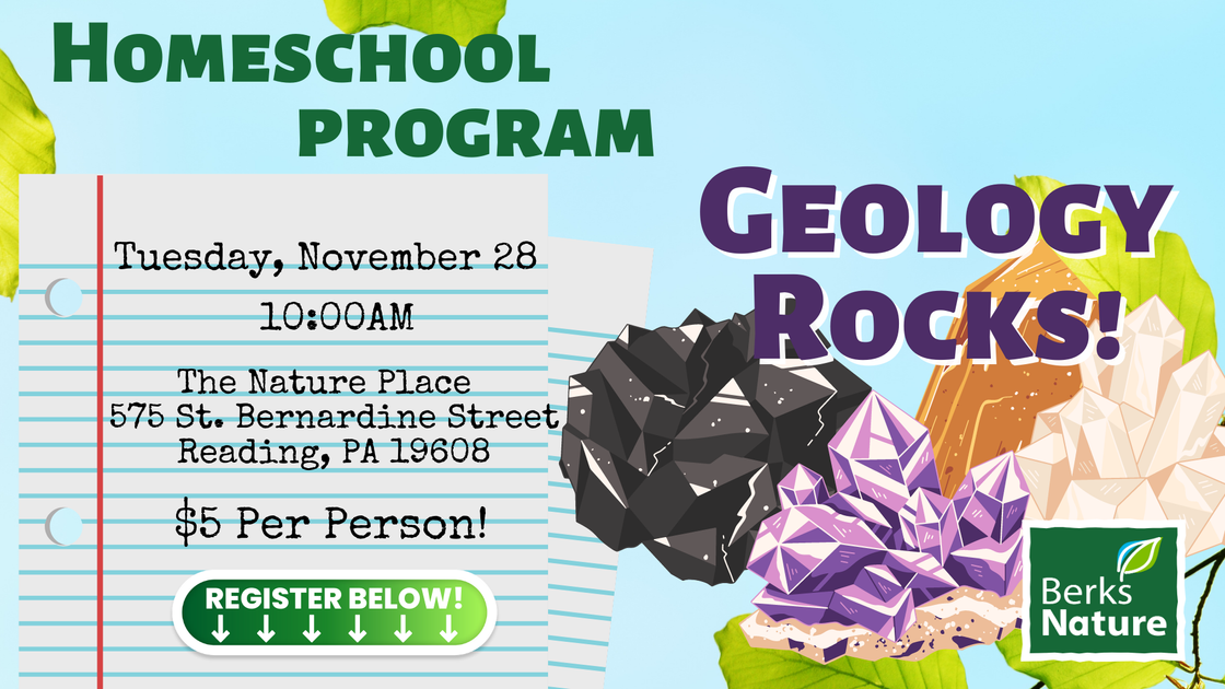 NOVEMBER 28TH- Homeschool Class: Geology Rocks! — Berks Nature